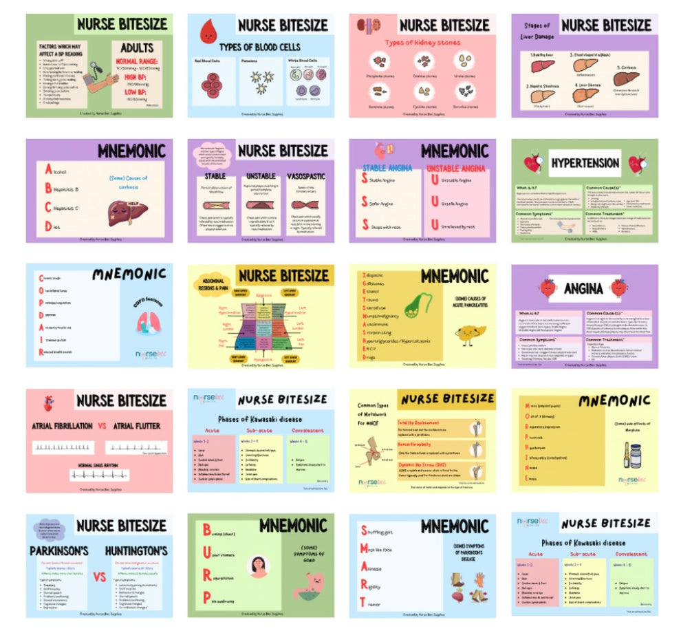 The £1 Ultimate Nursing Flashcard Mega Pack (Digital Download) – Nurse ...