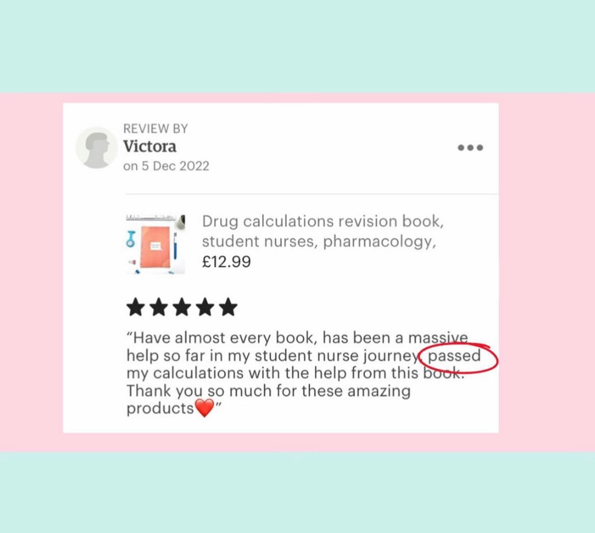 Drug Calculations Revision Book – Nurse Bec Supplies